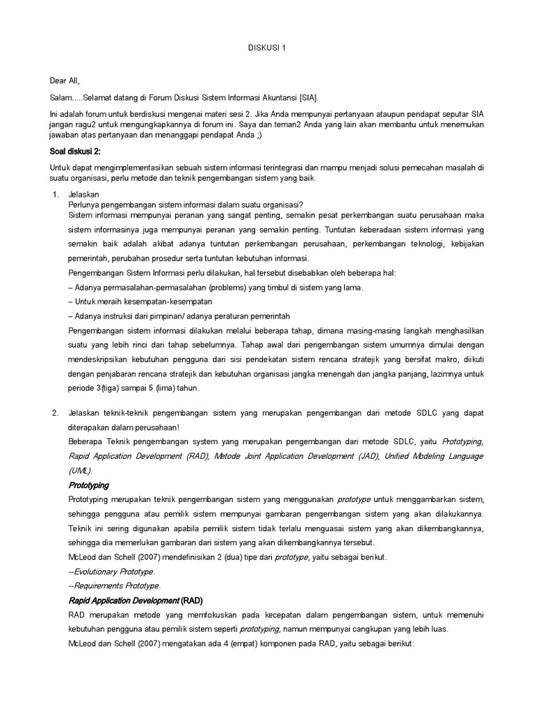 DISKUSI 2 Sistem Informasi Akuntansi 32 | PDF