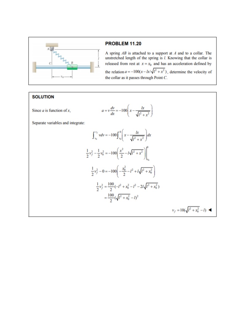 Ejericio 11.20 Dinamica | PDF