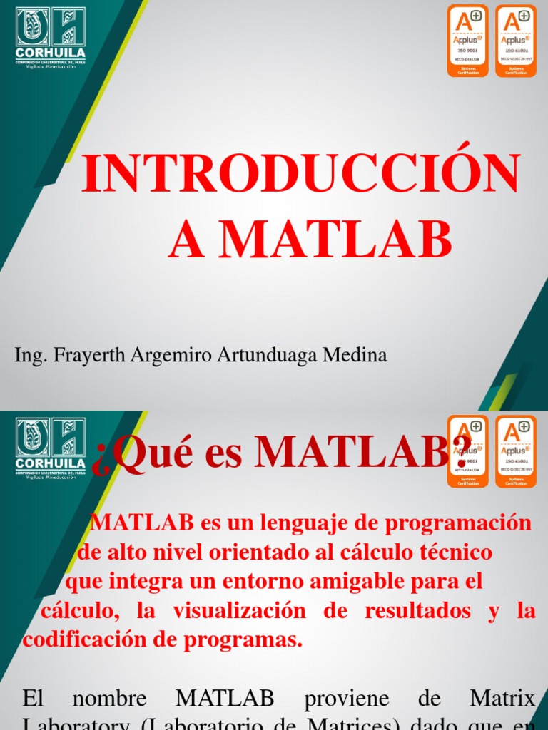 Comandos de Matlab 2020 PDF | PDF | Matlab | Matriz (Matemáticas)