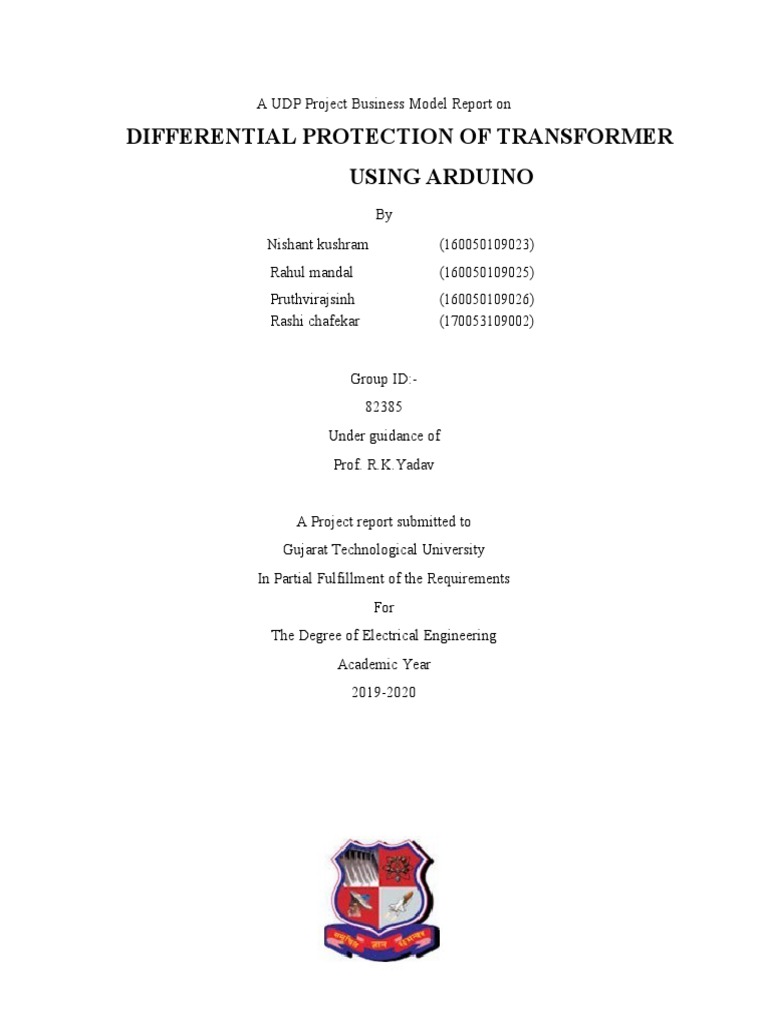 Differential Protection of Transformer Using Arduino | PDF | Business ...