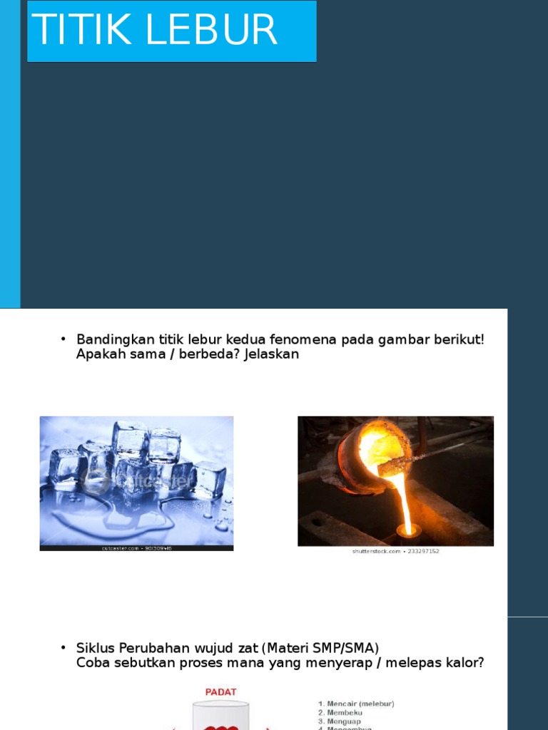 Definisi dan Metode Titik Lebur | PDF