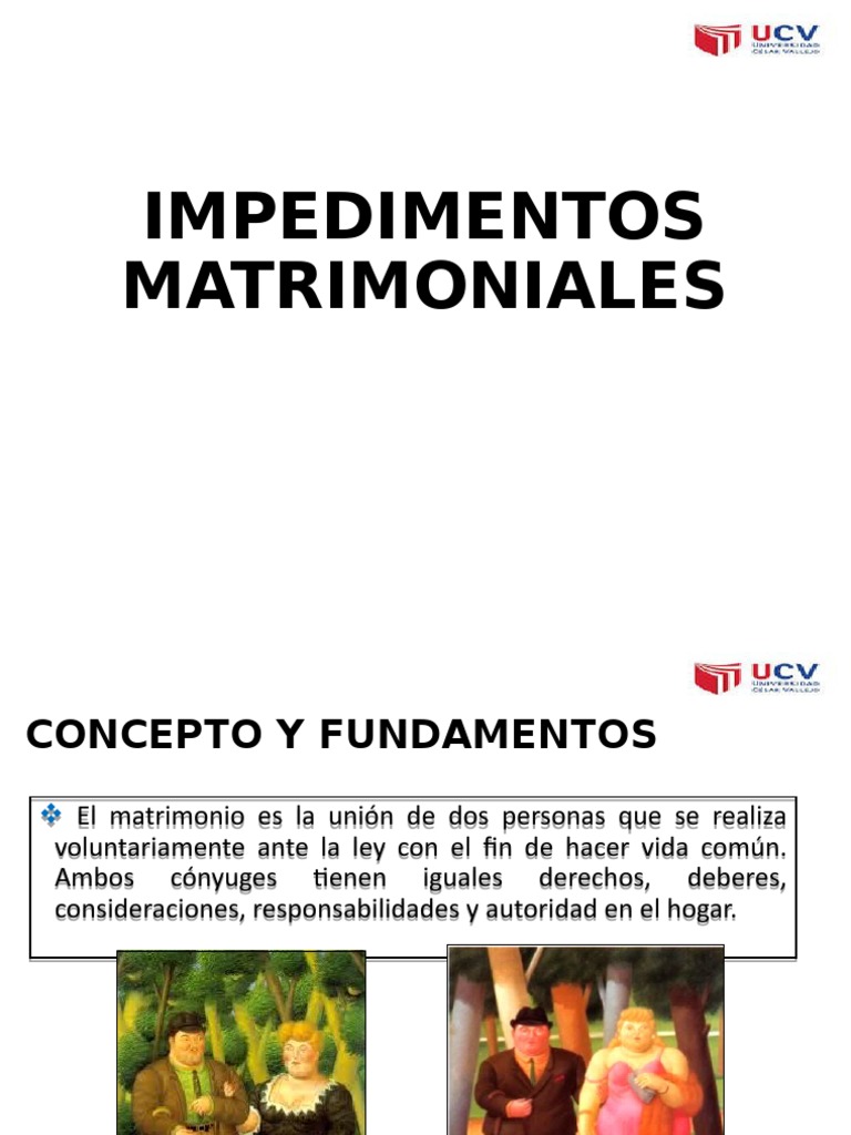Impedimentos Matrimoniales: Clases y Fundamentos | PDF | Anulación ...