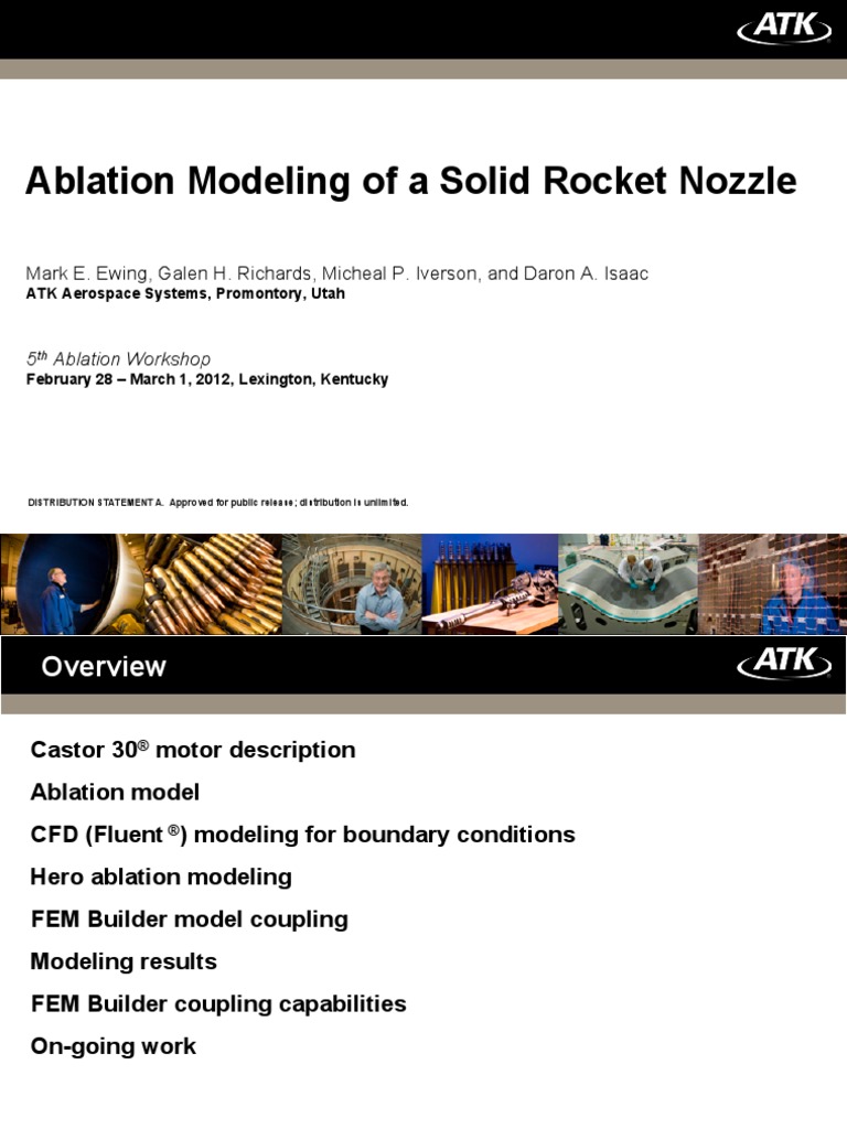 Ablation Modeling of A Solid Rocket Nozzle | PDF | Computational Fluid Dynamics | Temperature