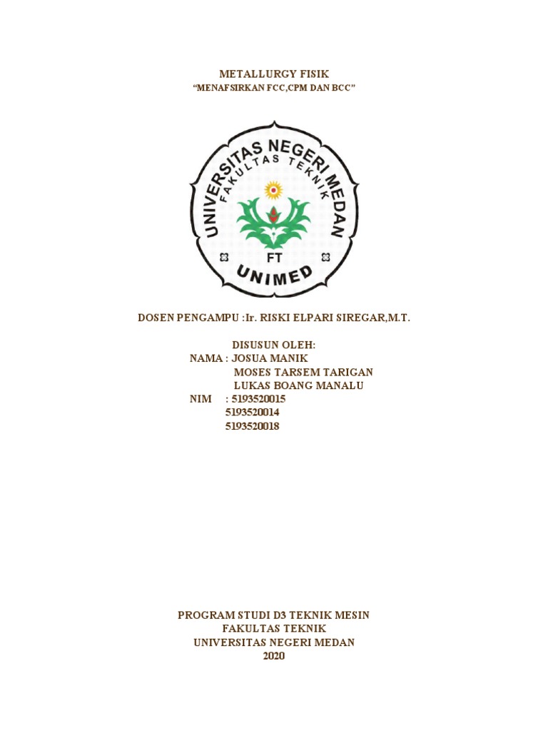 Depormasi Logam, FCC, CPM, BCC | PDF