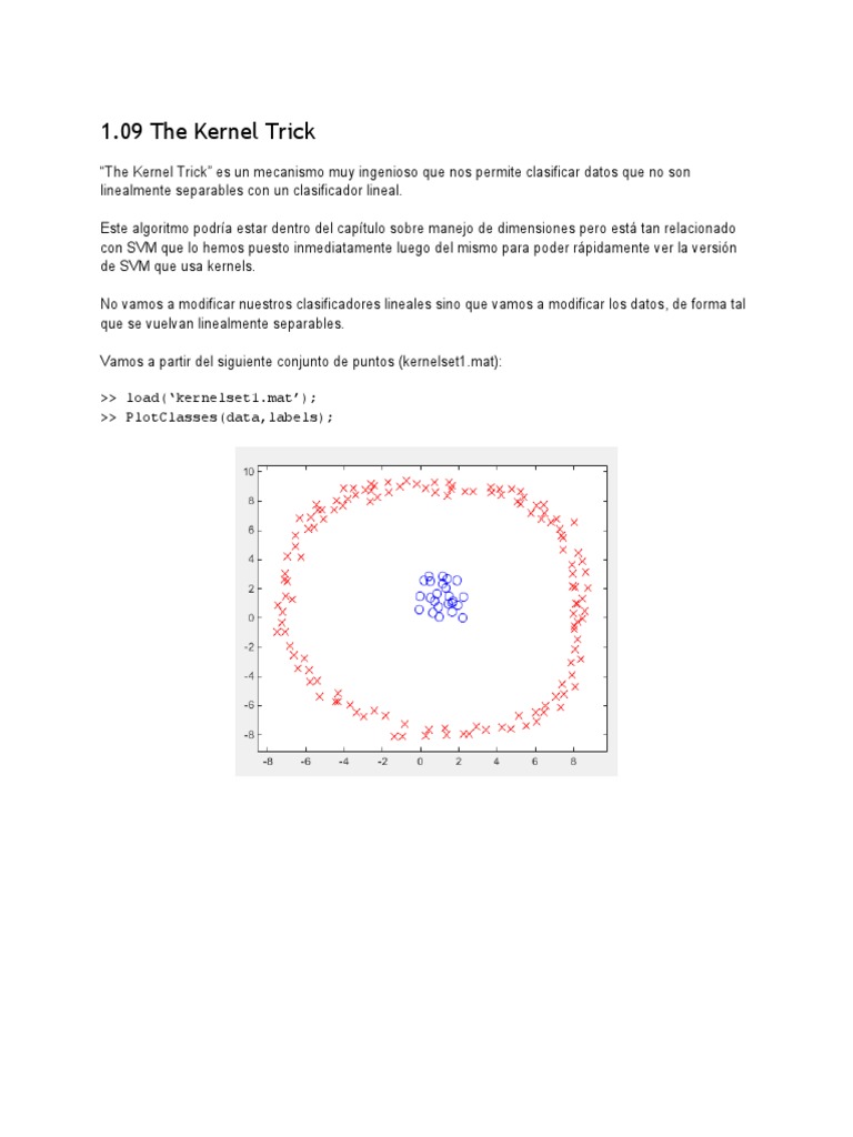 1.09 The Kernel Trick | PDF | Álgebra lineal | Matriz (Matemáticas)