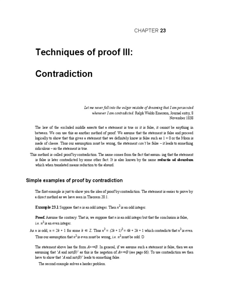 Proof of the Irrationality of the Square Root of Two | PDF ...