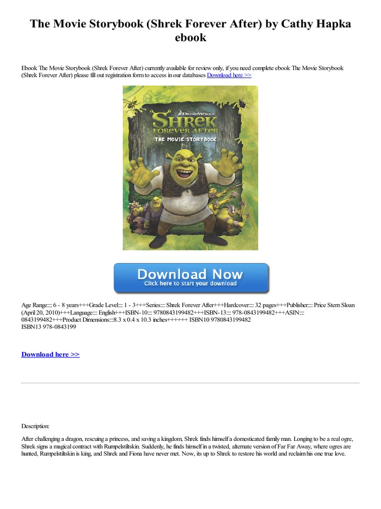The Movie Storybook Shrek Forever After | PDF | Books
