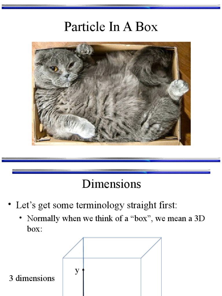 Particle in A Box | PDF | Wave Function | Schrödinger Equation