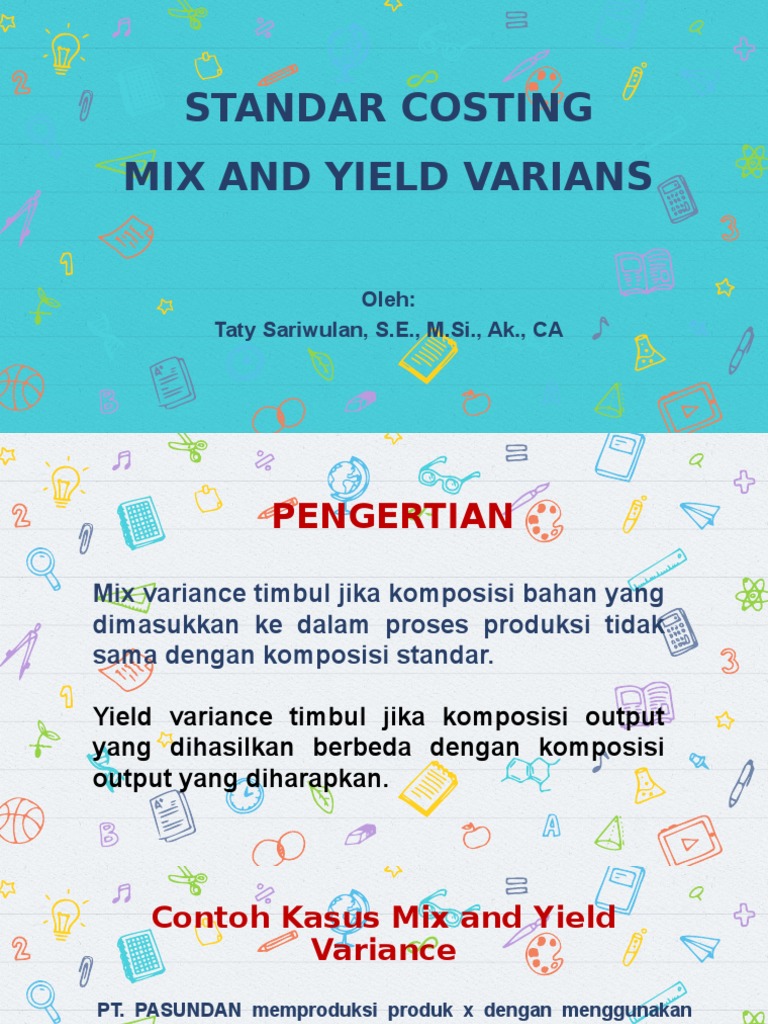Mix Yield Variance | PDF