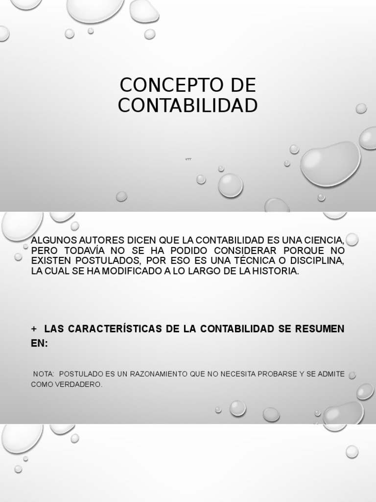 CONCEPTO DE CONTABILIDAD PPP | PDF | Contador | Contabilidad