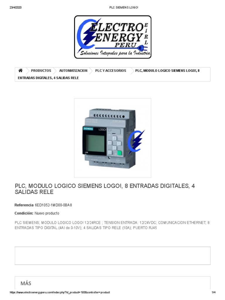 PLC Siemens Logo! | PDF | Ingeniería Informática | Redes de computadoras