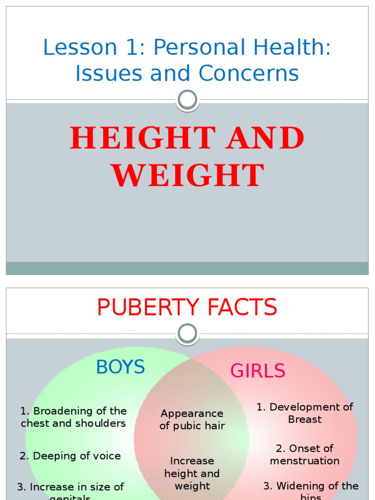 Lesson 1 Height and Weight | PDF | Obesity | Body Mass Index