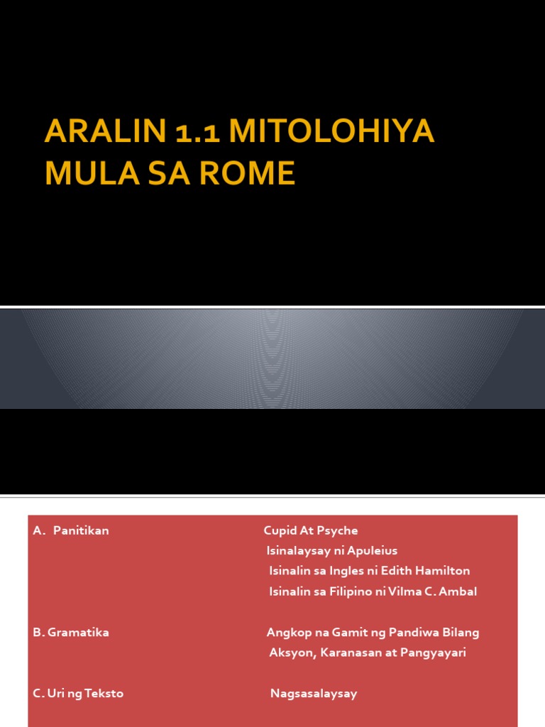 Aralin 1 Mitolohiya | PDF
