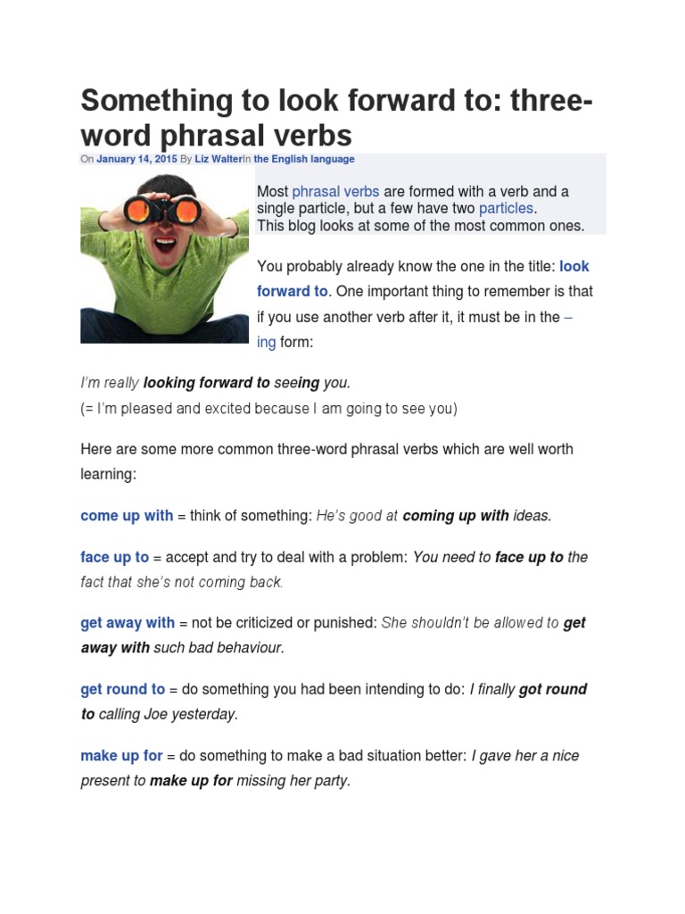 Three-Word Phrasal Verbs Explained | PDF | Verb | Object (Grammar)