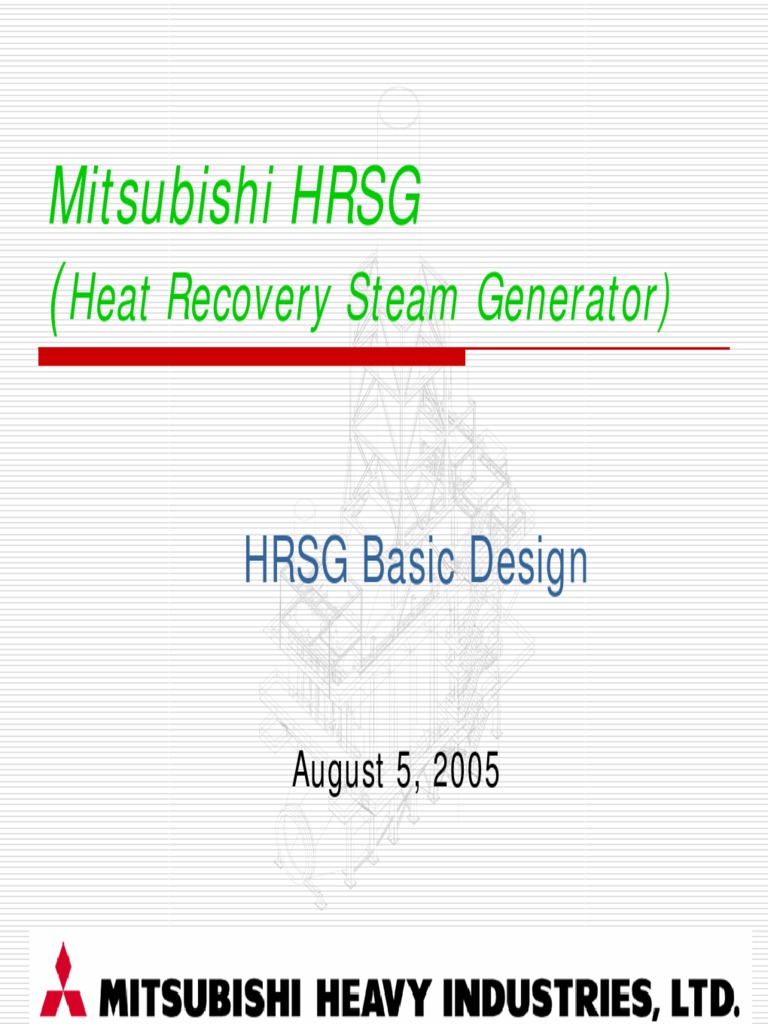 HRSG 01 Basic Design | PDF | Energy Technology | Energy Conversion
