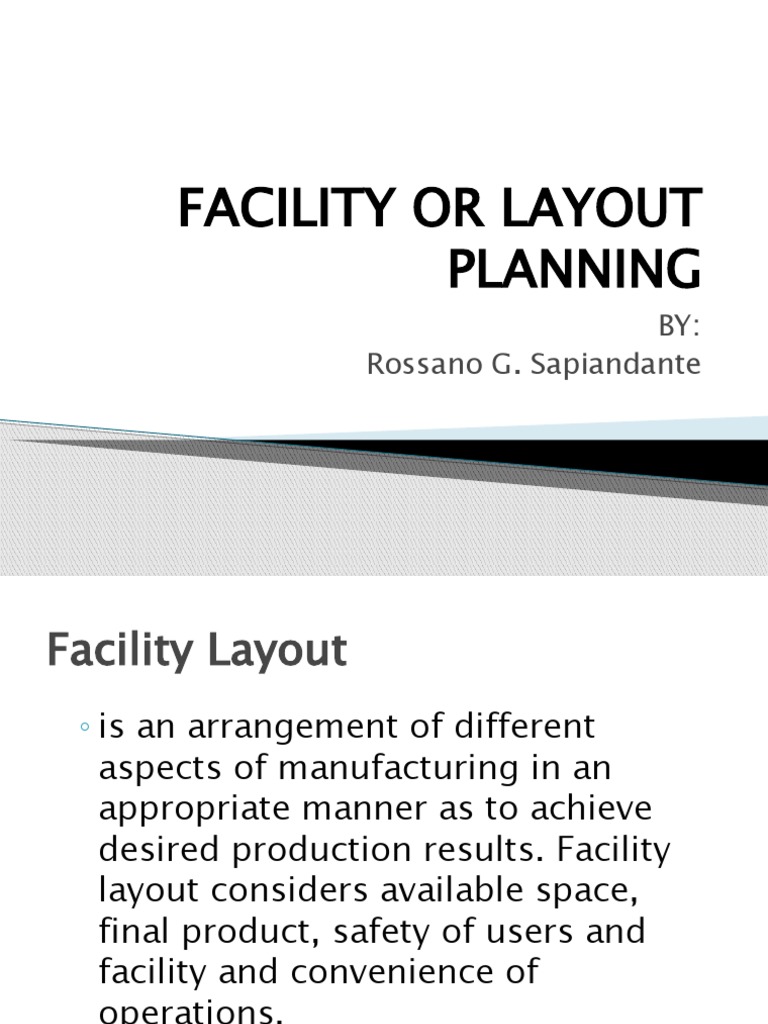 Facility Layout Planning Objectives | PDF | Mathematical Optimization ...