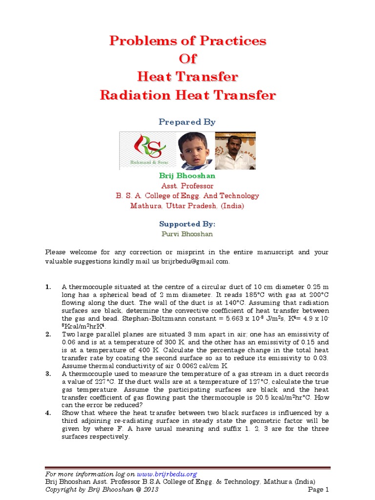 7-Radiation Heat Transfer | Download Free PDF | Heat Transfer ...