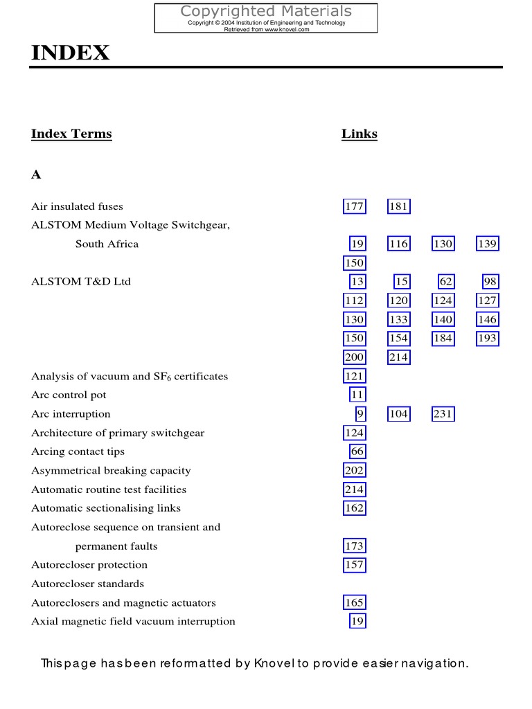 Index Terms Links | PDF | Fuse (Electrical) | Power (Physics)
