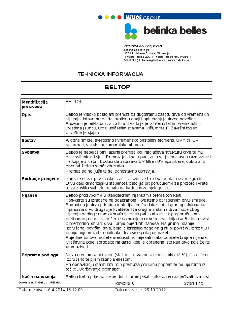 T Beltop SRB PDF | PDF