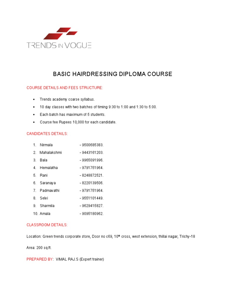 Diploma Course Details | PDF