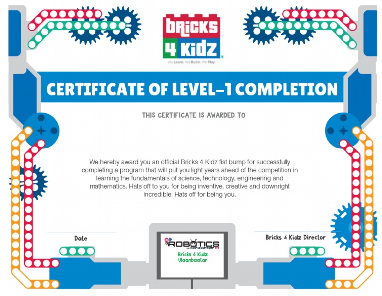 Certificate of Level-1 Completion: This Certificate Is Awarded To | PDF