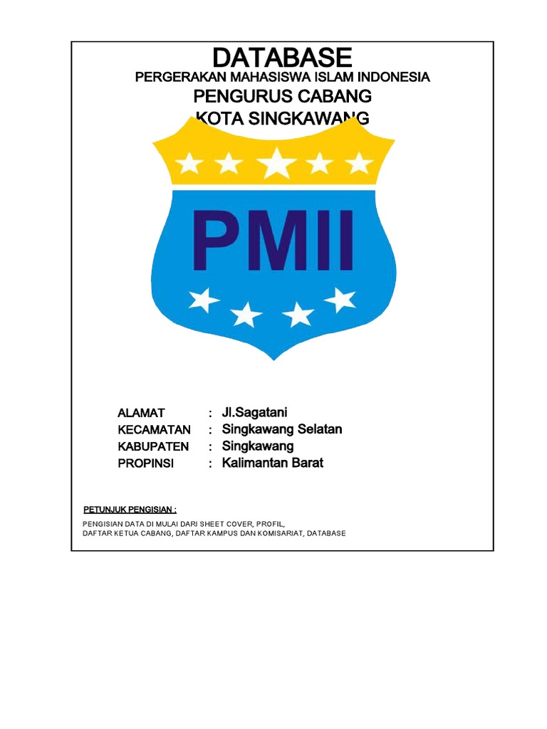 Database PMII Singkawang 2020-2021 | PDF