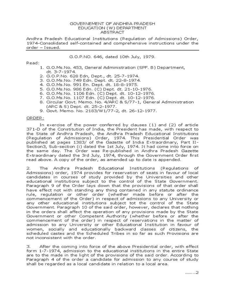 646 G.O | PDF | Government | Social Institutions