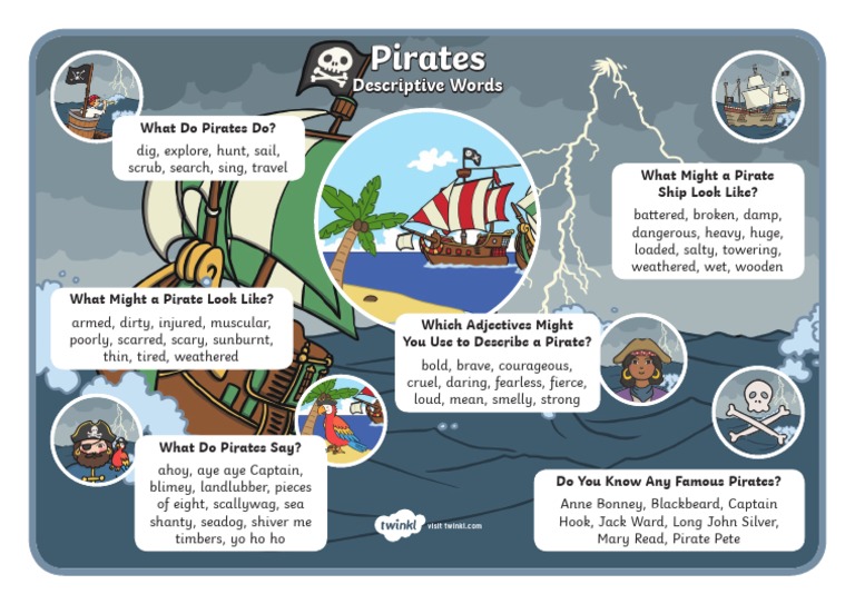 Pirates Descriptive Words | PDF