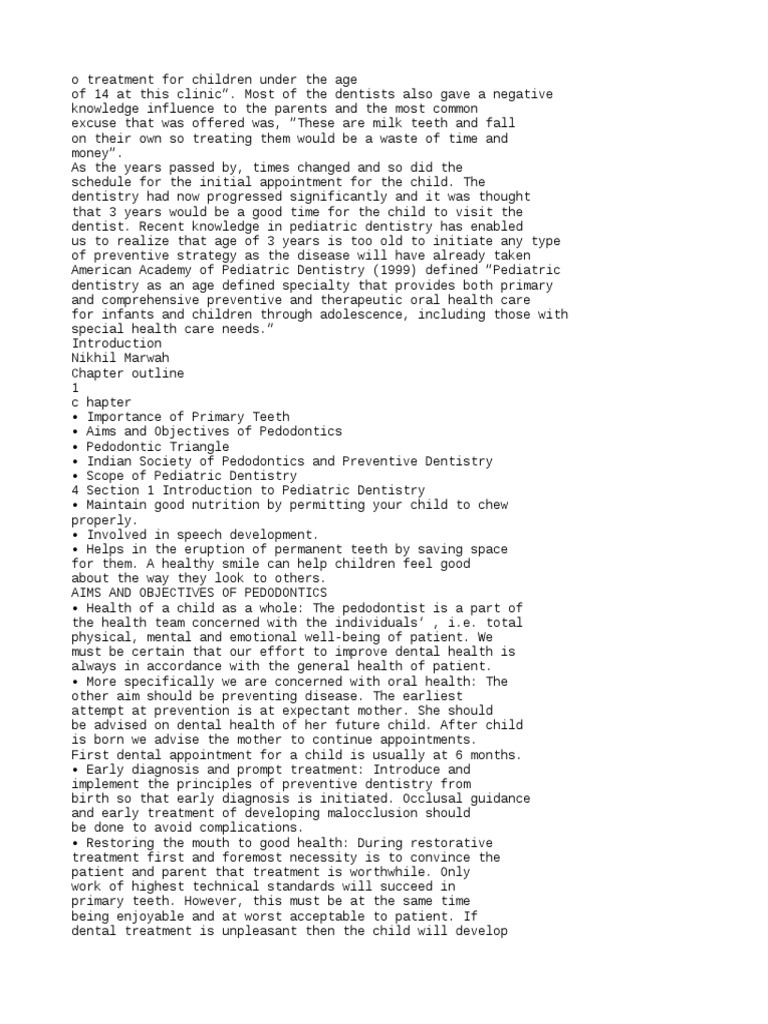 Pedodontic Triangle | PDF | Dentistry | Health Care