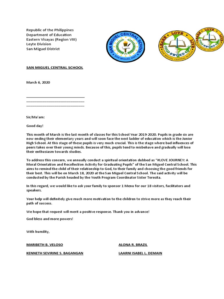 Republic of The Philippines Department of Education Eastern Visayas ...