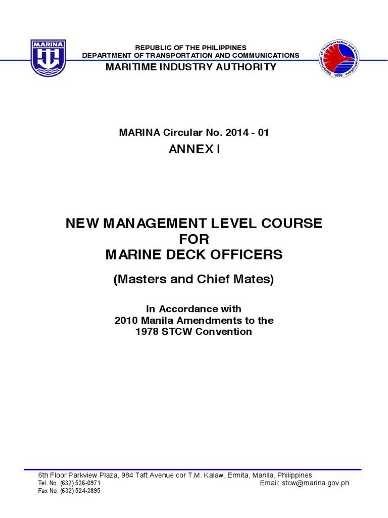 Management Course for Marine Deck Officers | PDF | Navigation | Ships