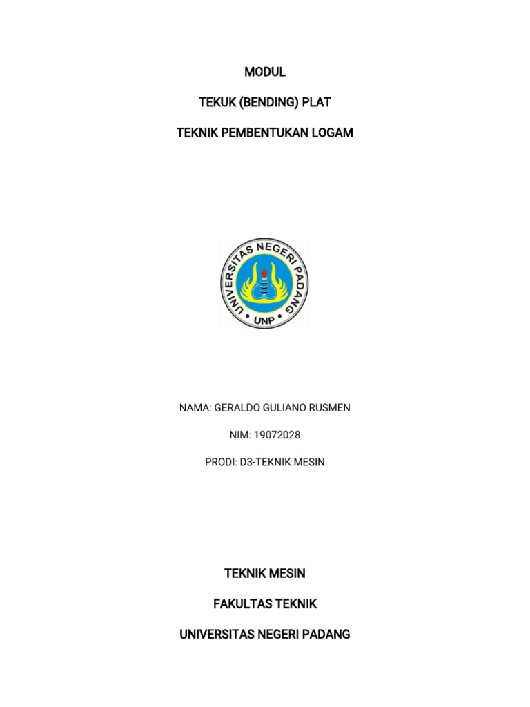 MODUL Bending Plat | PDF