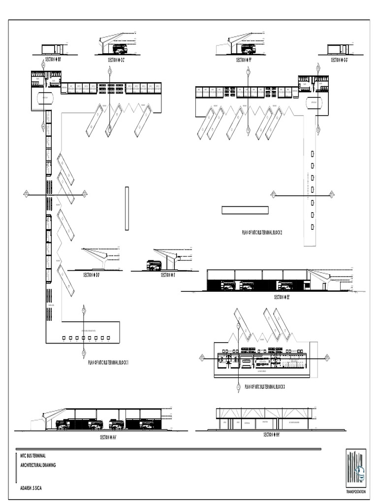 MTC Bus Terminal Layout Plan | PDF