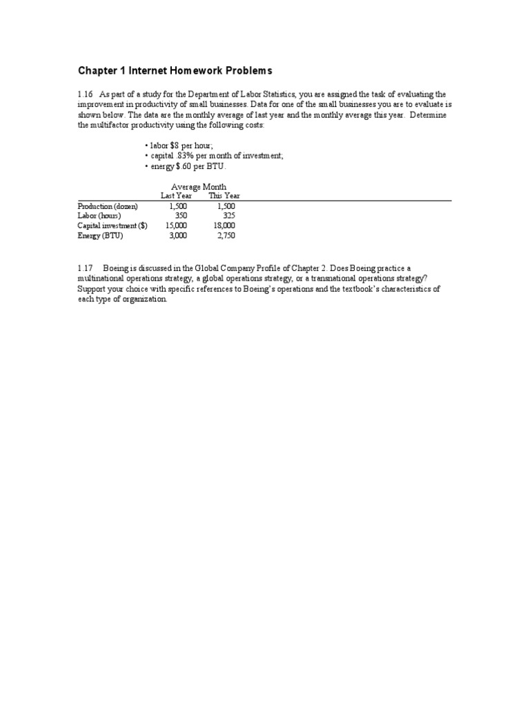 Chapter 1 Internet Homework Problems | PDF