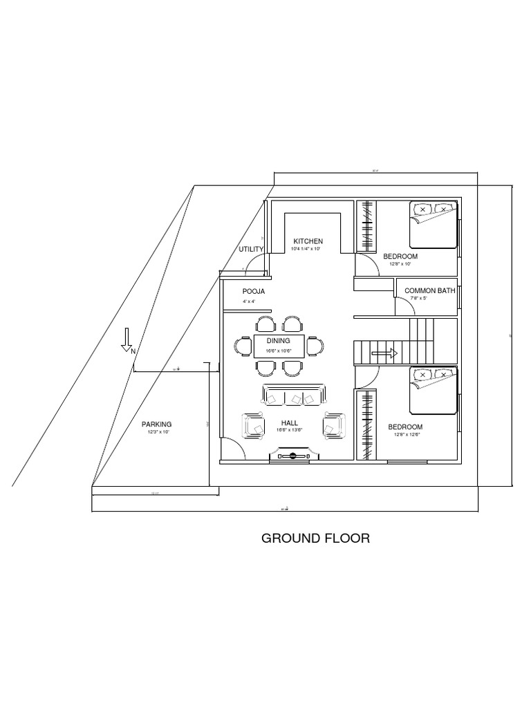 Kitchen Utility Floor Plan Layout | PDF