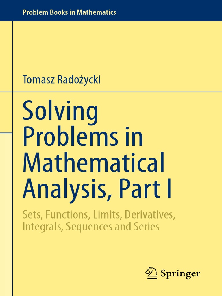 2020 - Book - SolvingProblemsInMathematicalA Part 1 PDF | PDF | Set ...