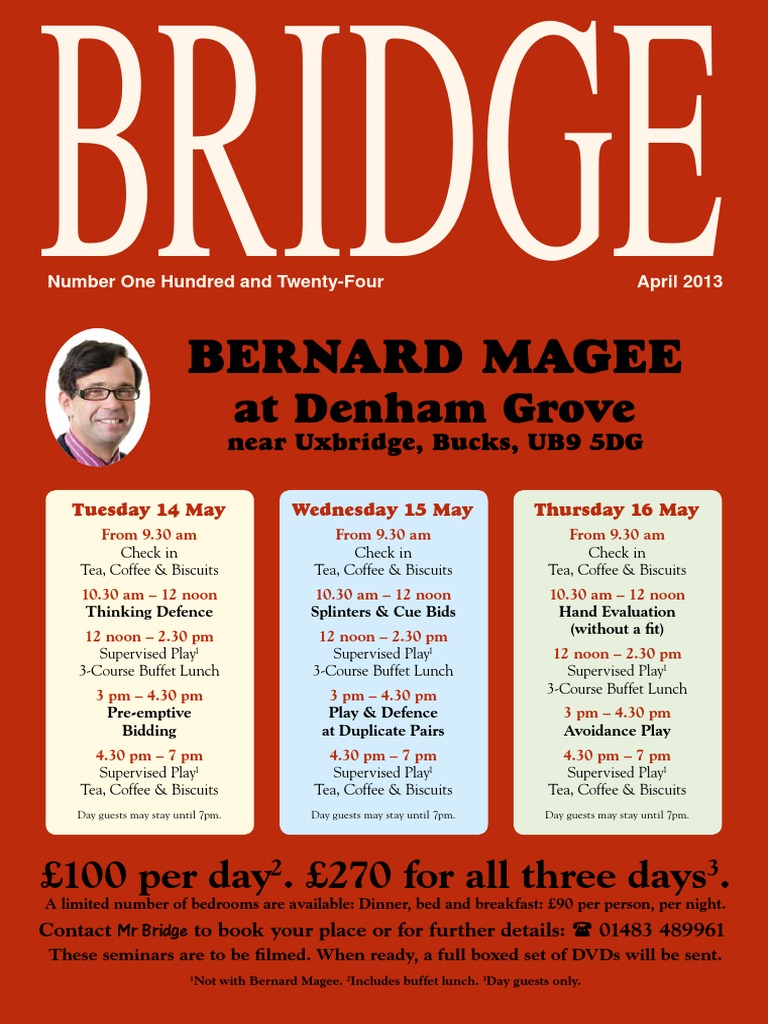 Bernard Magee: at Denham Grove | PDF | Contract Bridge | Business