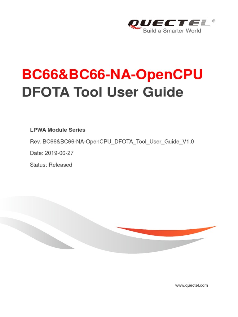 Quectel BC66&BC66-NA-OpenCPU DFOTA Tool User Guide V1.0 PDF | PDF | Mobile App | Hypertext ...