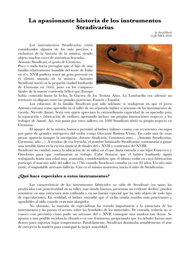 Stradivarius | PDF | Entretenimiento (general)