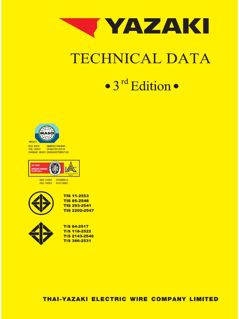 Yazaki-Technical Data 3rd Edition | PDF