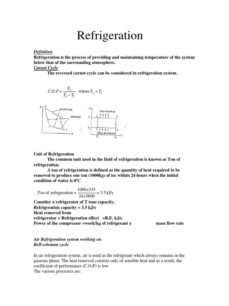 Module 4 Notes | PDF | Refrigeration | Air Conditioning