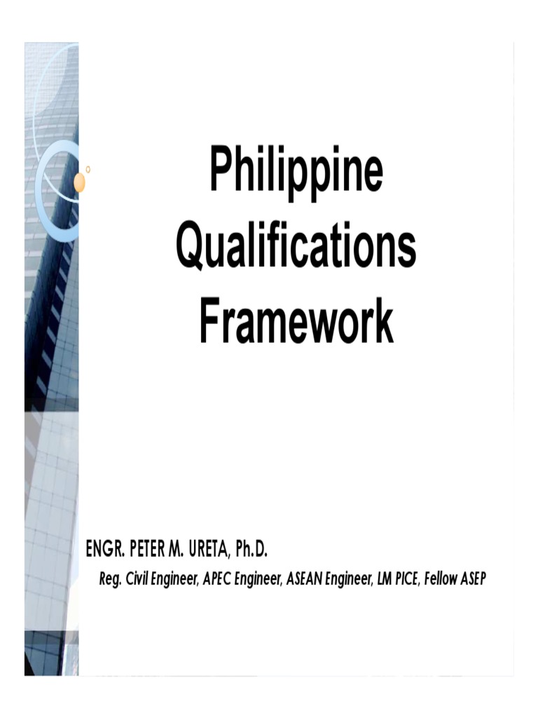Philippine Qualifications Framework | PDF | Association Of Southeast Asian Nations | Academic Degree