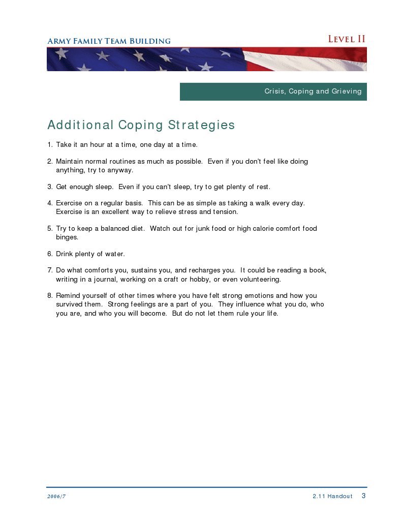 2.11 Crisis Coping HO3 | PDF