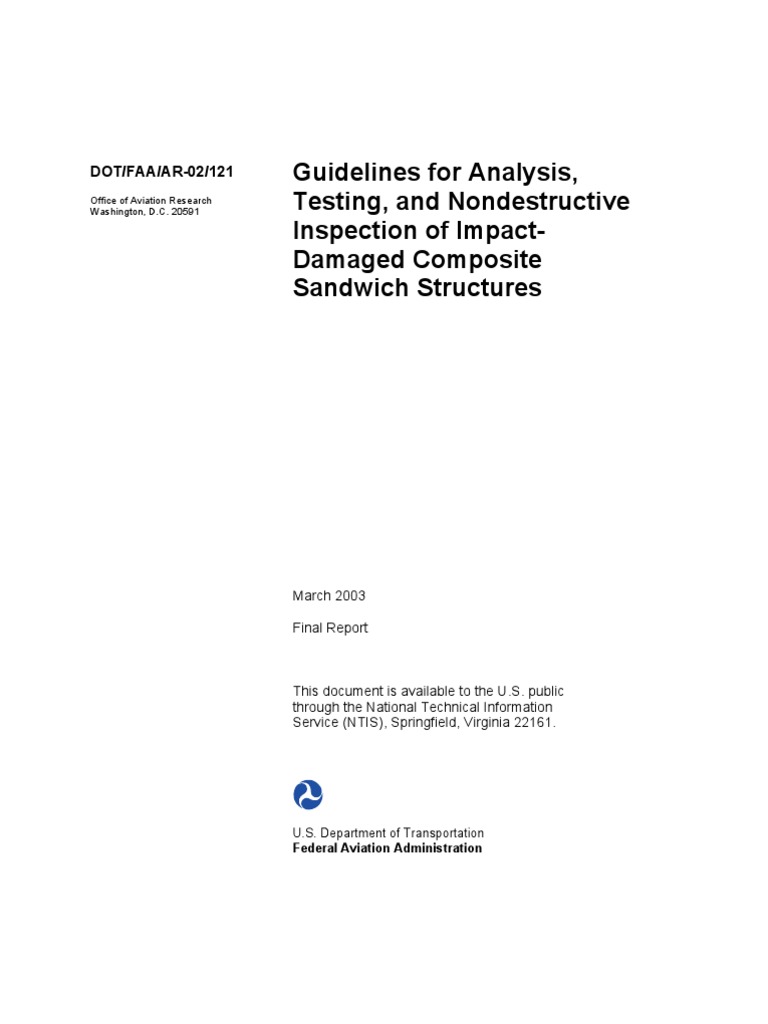 Dot Faa Ar 02 121 | PDF | Fracture Mechanics | Deformation (Mechanics)