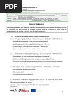 UFCD 6571 Teste 1A | PDF | Anatomia | Especialidades médicas