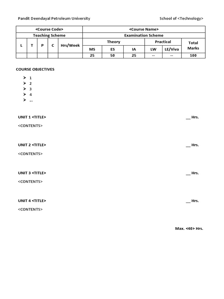 Pandit Deendayal Petroleum University School of | PDF