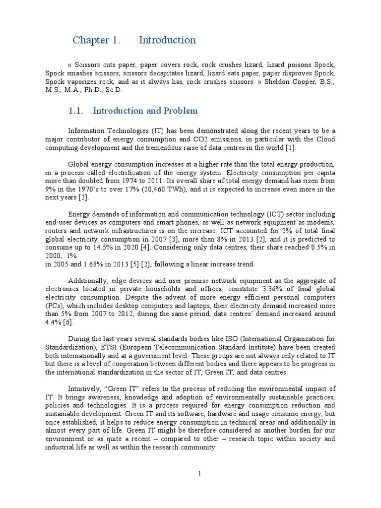 1.1. Introduction and Problem | PDF | Innovation | Data Center