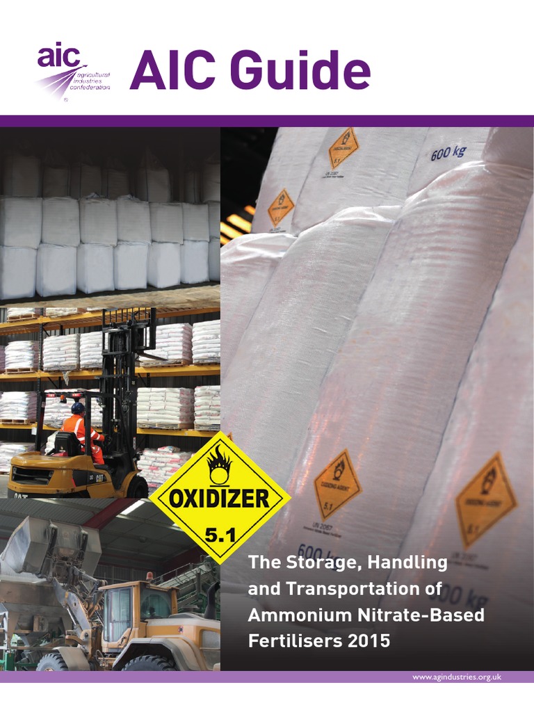 Ammonium Nitrate Storage Guidelines | PDF | Combustion | Ammonia