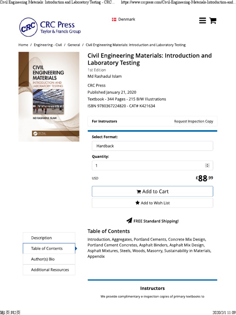 Civil Engineering Materials | PDF