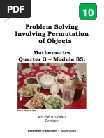 Math 10 Quarter 3 Module 1 | PDF | Learning | Permutation